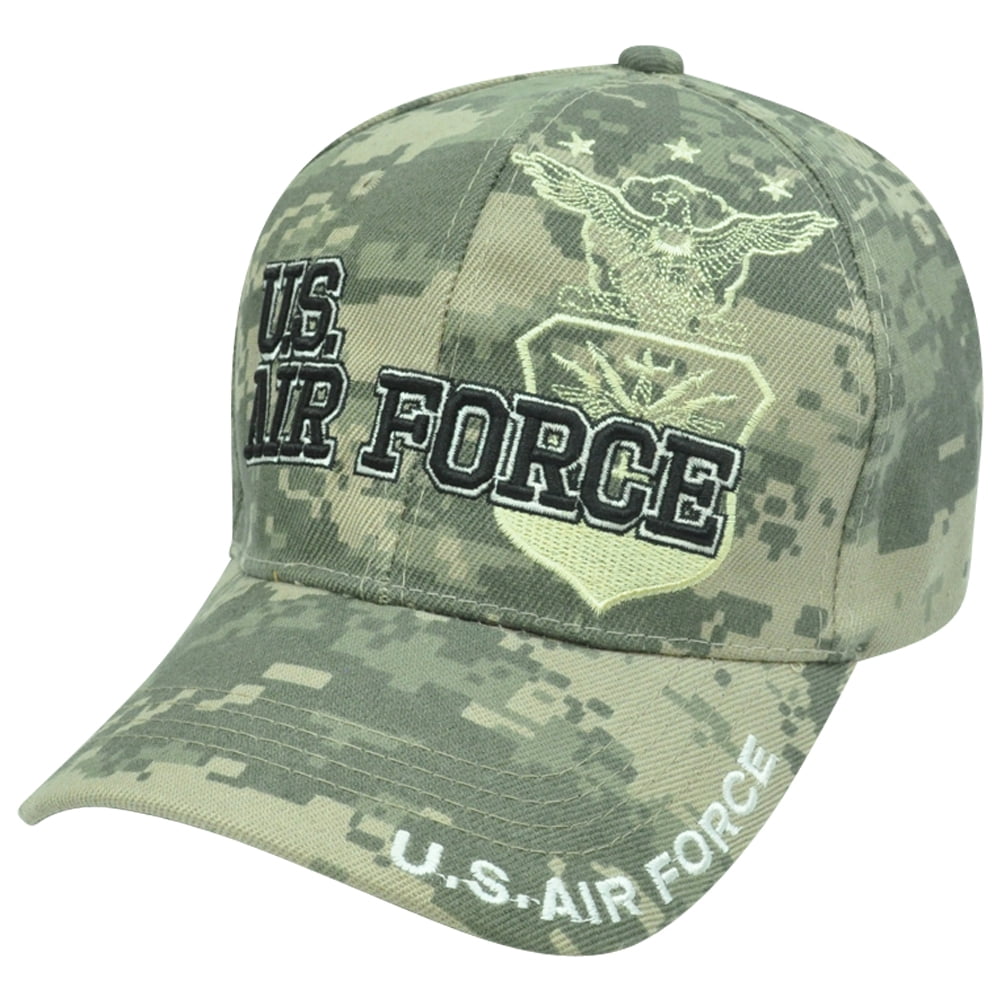 United States Air Force Military Digital Camouflage War Shield Hat Cap ...