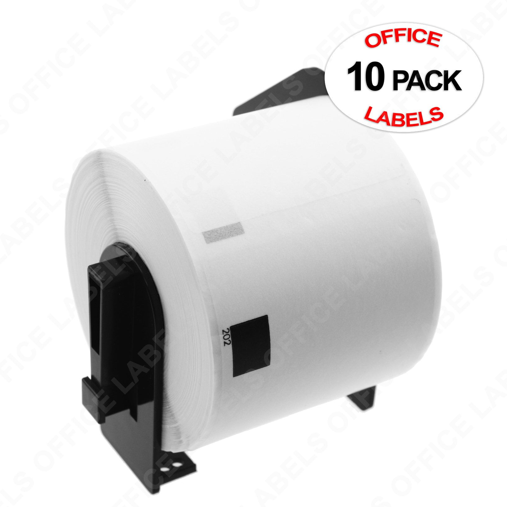 10 Rolls of DK-1202 Compatible Shipping Labels for BROTHER 2-3/7" x 4 ...