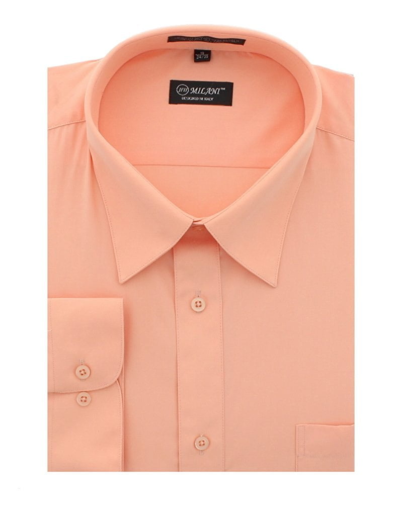 Men's Solid Color Dress Shirt - Walmart.com