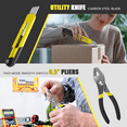 Cshidworld 39 Piece Tool Sets All Purpose Household Tool Kit, Home Tool ...