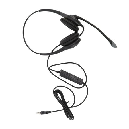 Computer Headsets, Traffic Headset Ergonomic Comfortable Volume Control ...
