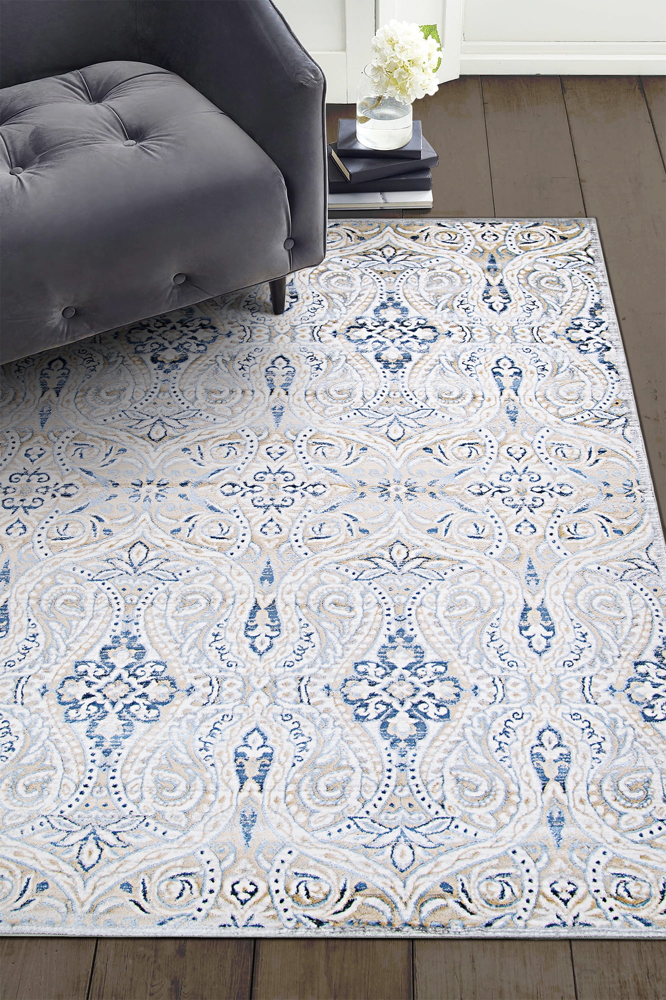 Couristan Nirvana Thames Antique Lace Area Rug - Walmart.com