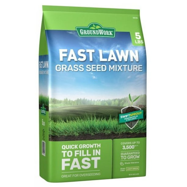 GroundWork 440AP0050UC-5 Fast Lawn Grass Seed Mixture 5lb - Walmart.com