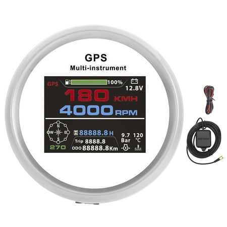 10 in 1 85mm GPS Speedometer Digital Multi‑Functional TFT Screen ...