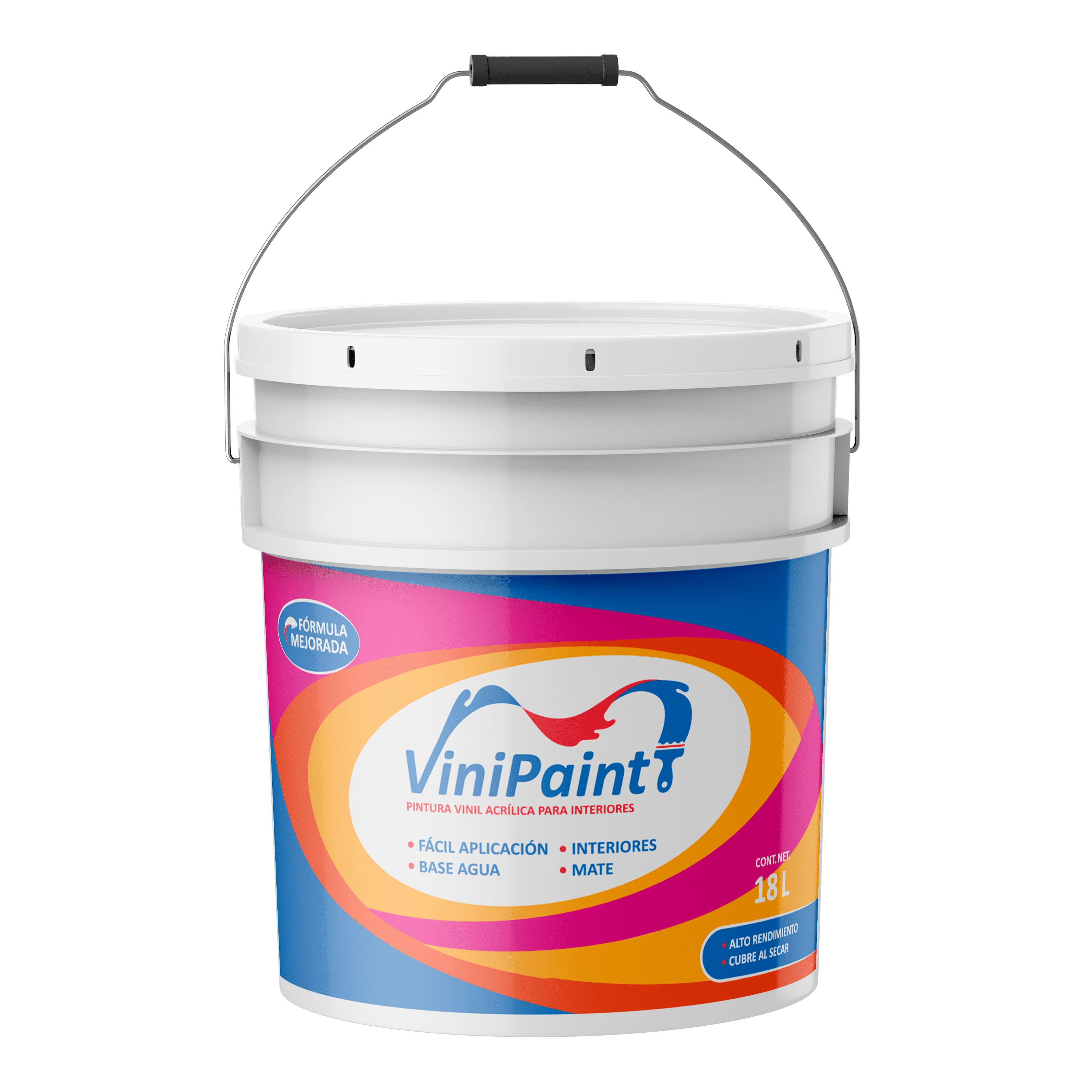 Pintura Vinílica Interiores ViniPaint 18 Litros Blanca | Walmart en línea