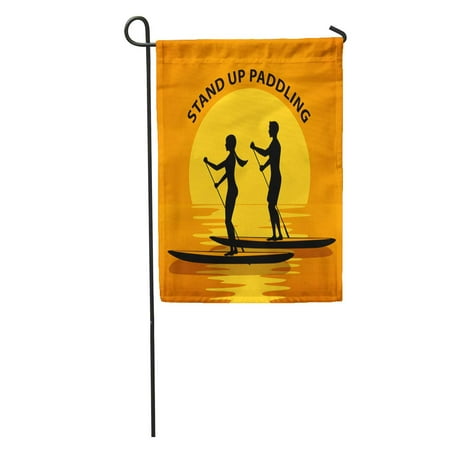 JSDART Man and Woman Do Stand Up Paddling on Water at Sunset Couple ...