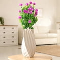 Artificial Outdoor Flowers - Lifelike ABS Green Shrubs for Garden ...