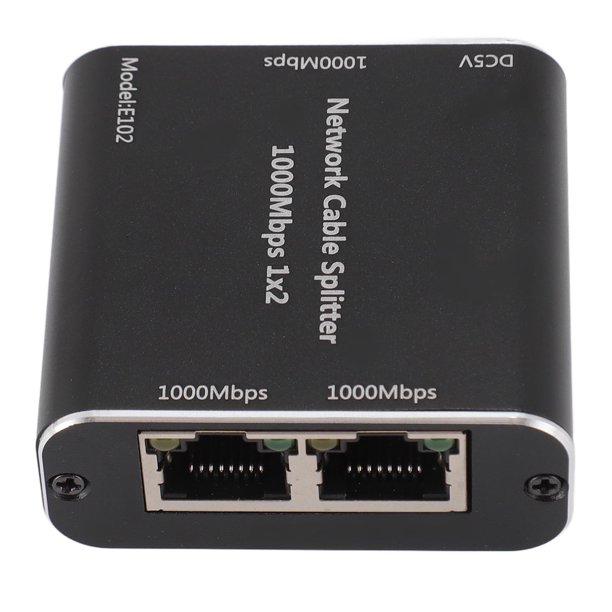 Gigabit Ethernet Splitter, 1 To 2 Fast Heat Dissipation Stable High ...
