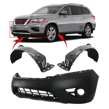 Front Bumper Cover and Grille Kit For Nissan Altima 2013-2015 NI1000285 ...