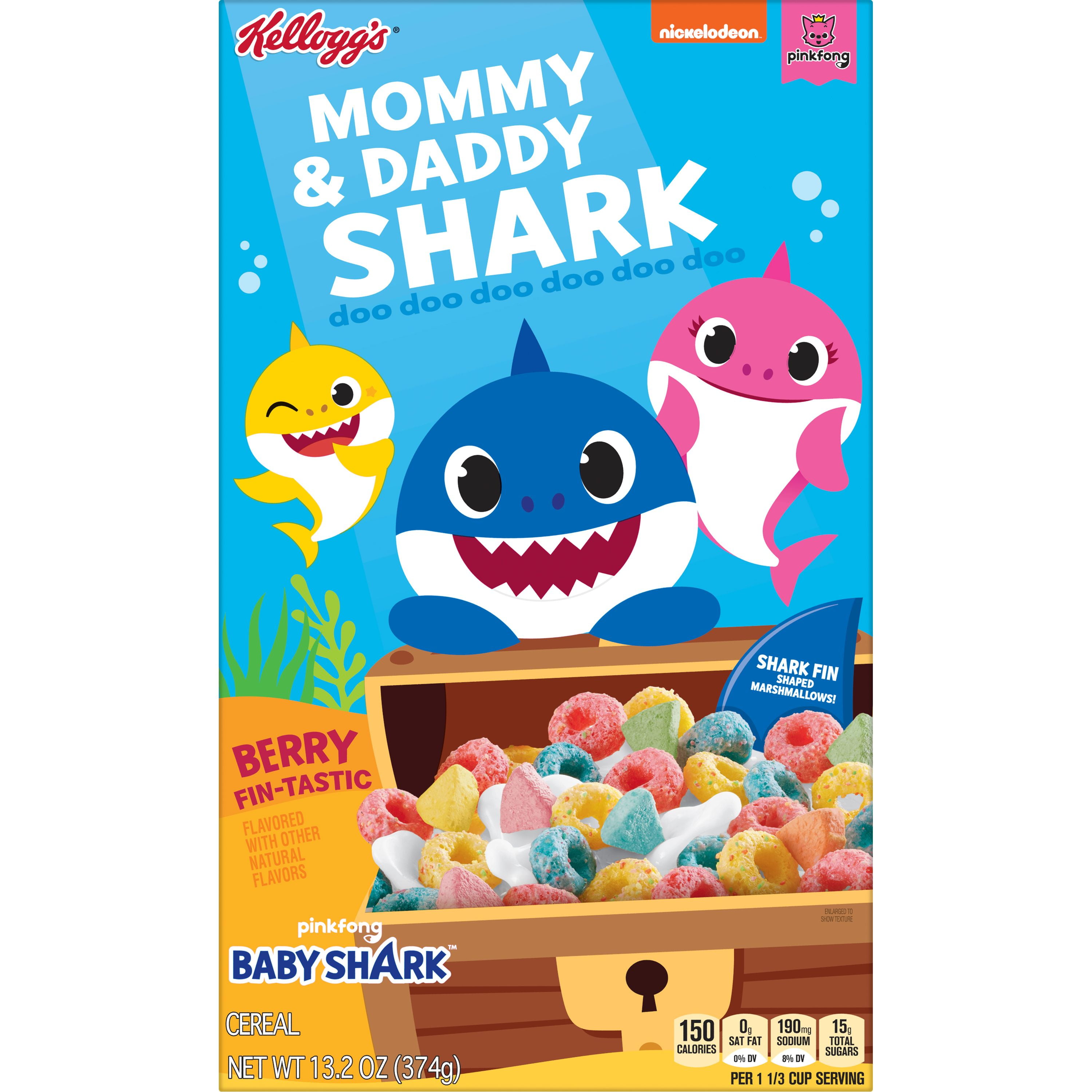 Buy Kellogg's Pinkfong Baby Shark Breakfast Cereal, Berry Fin-Tastic ...