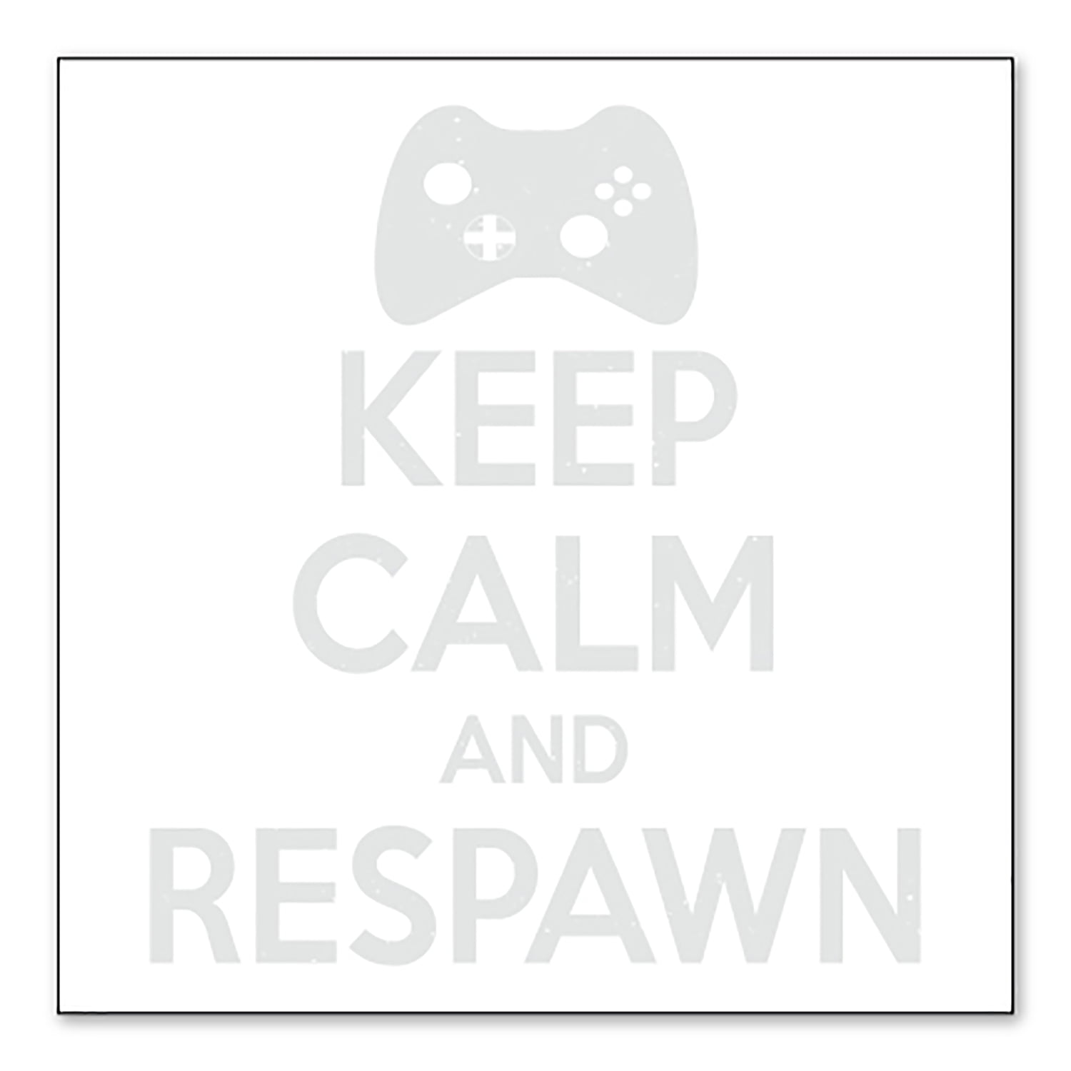 DistinctInk Custom Bumper Sticker - 8" x 8" Decorative Decal - White ...