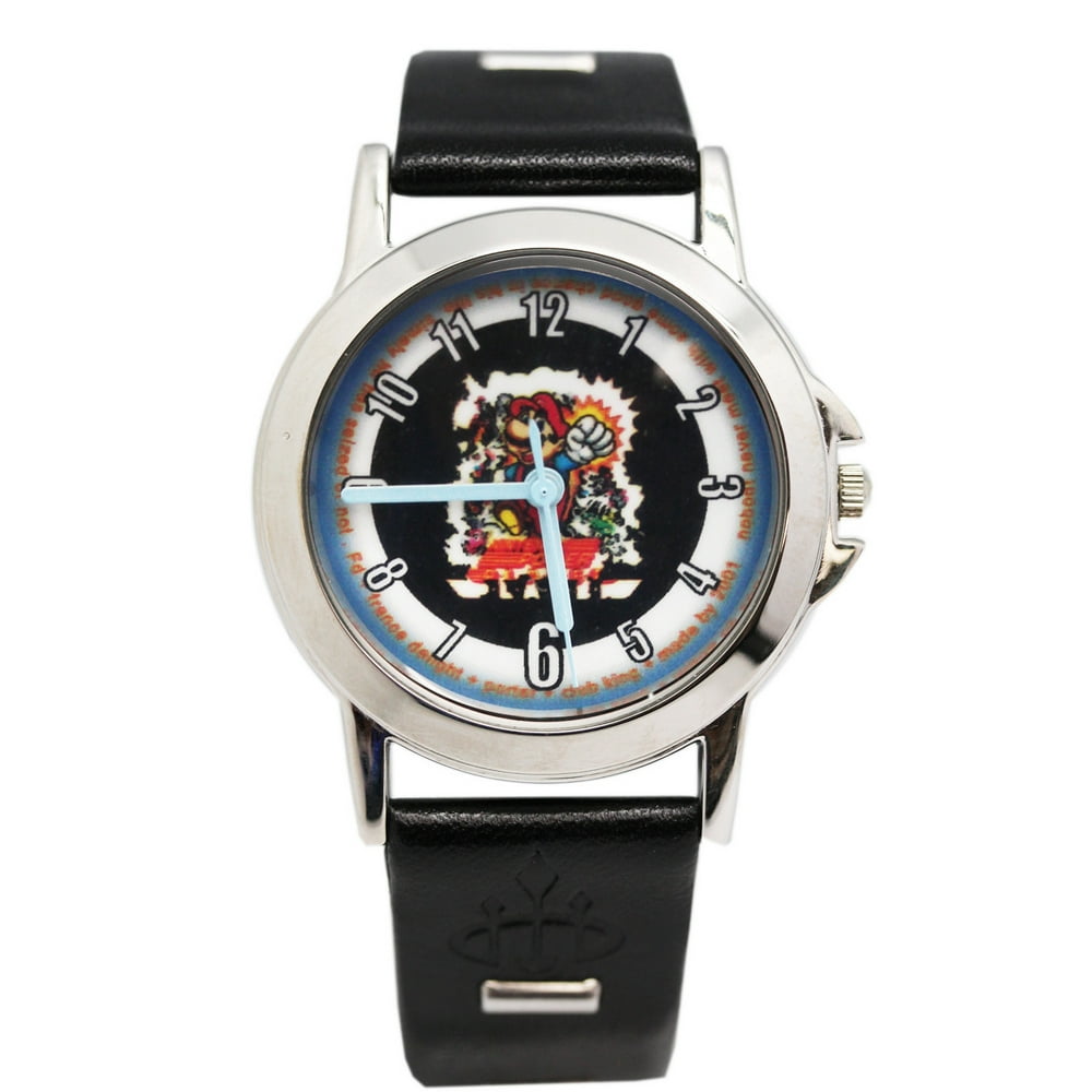 Nintendo - Mario White and Black Colored Face Analog Watch (30mm ...