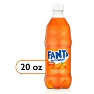 Fanta Zero Sugar, Caffeine-Free Orange Fruit Soda Pop, 12 fl oz, 12 ...