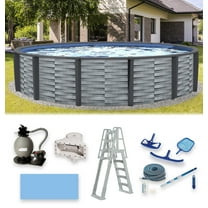 Free Shipping! Blue Wave Affinity 24-ft Round 52-in Deep 7-in Top Rail ...