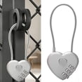 Ciozy Combination Lock, Combo Cable Lock with Code, Small Padlock ...