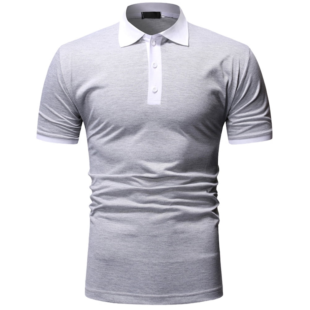 Click here for Edtara Men T-Shirt Fashion Summer Lapel Short Slee... prices