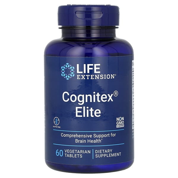 Life Extension |Cognitex Elite, 60 Tabletas, Suplemento para el Apoyo de la Salud Cognitiva ...