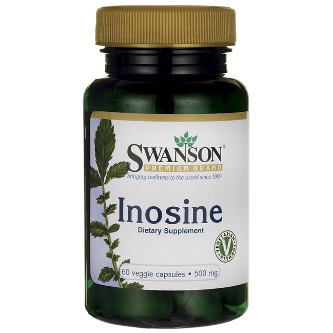 Swanson Inosine 500 mg 60 Veggie Capsules - Walmart.com - Walmart.com