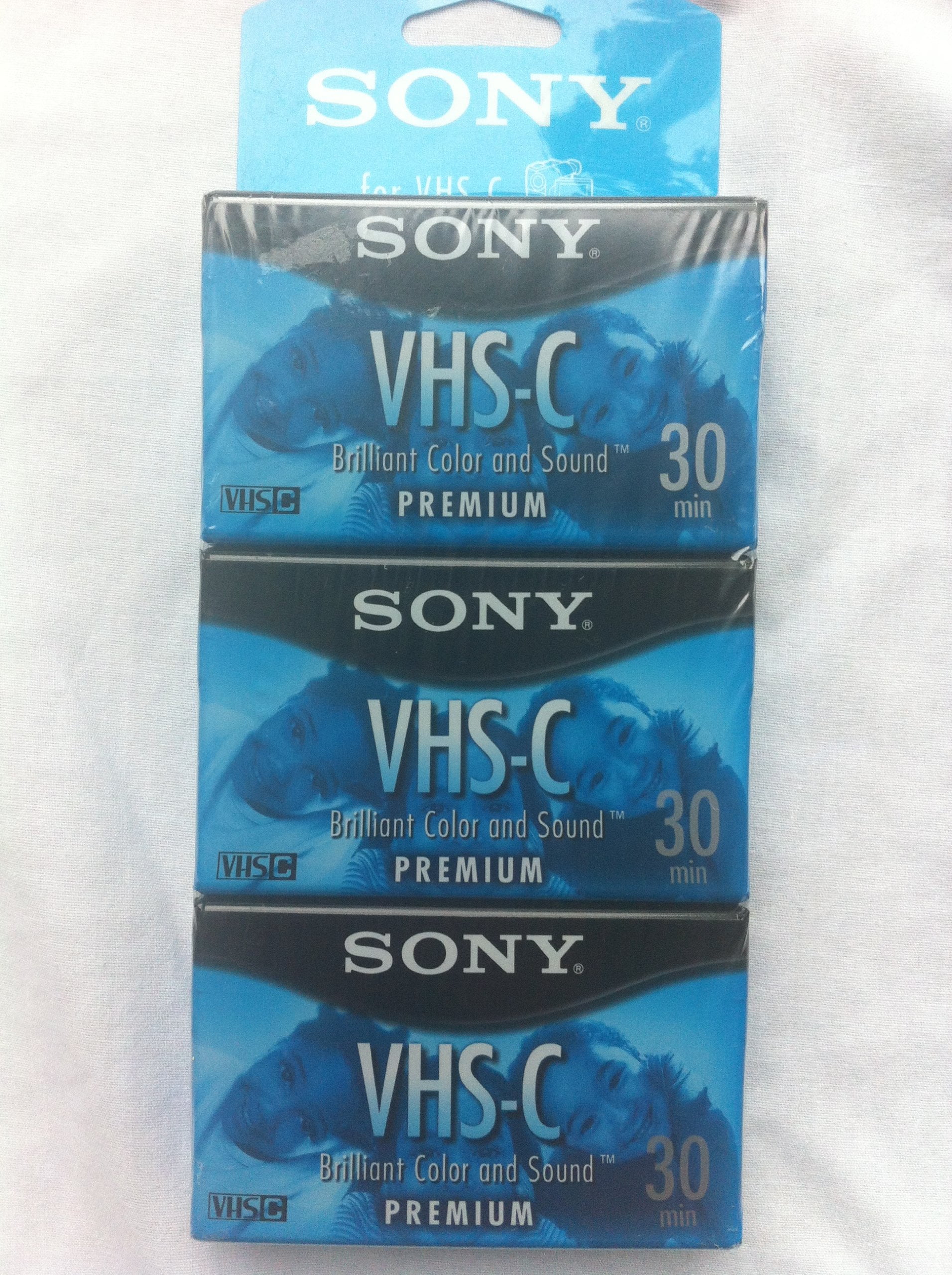 Videocasete Sony VHS-C Premium de 30 minutos, paquete de 3 | Walmart en ...