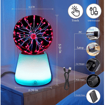 2026 Plasma Ball Lamp, Touch Lighting, Static Electricity Ball, Glass ...