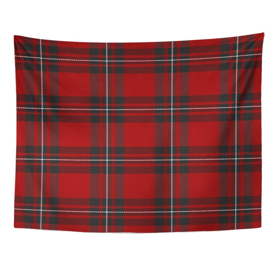 ZEALGNED Red Celtic Macgregor Tartan Pattern Scottish Cage Checkered ...