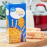 Great Value Macaroni and Cheese, 5.5 oz Shelf Stable Spiral Pasta with ...