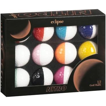 Nitro Golf Balls, 15 Pack, Assorted Colors, Low Compression for Greater ...