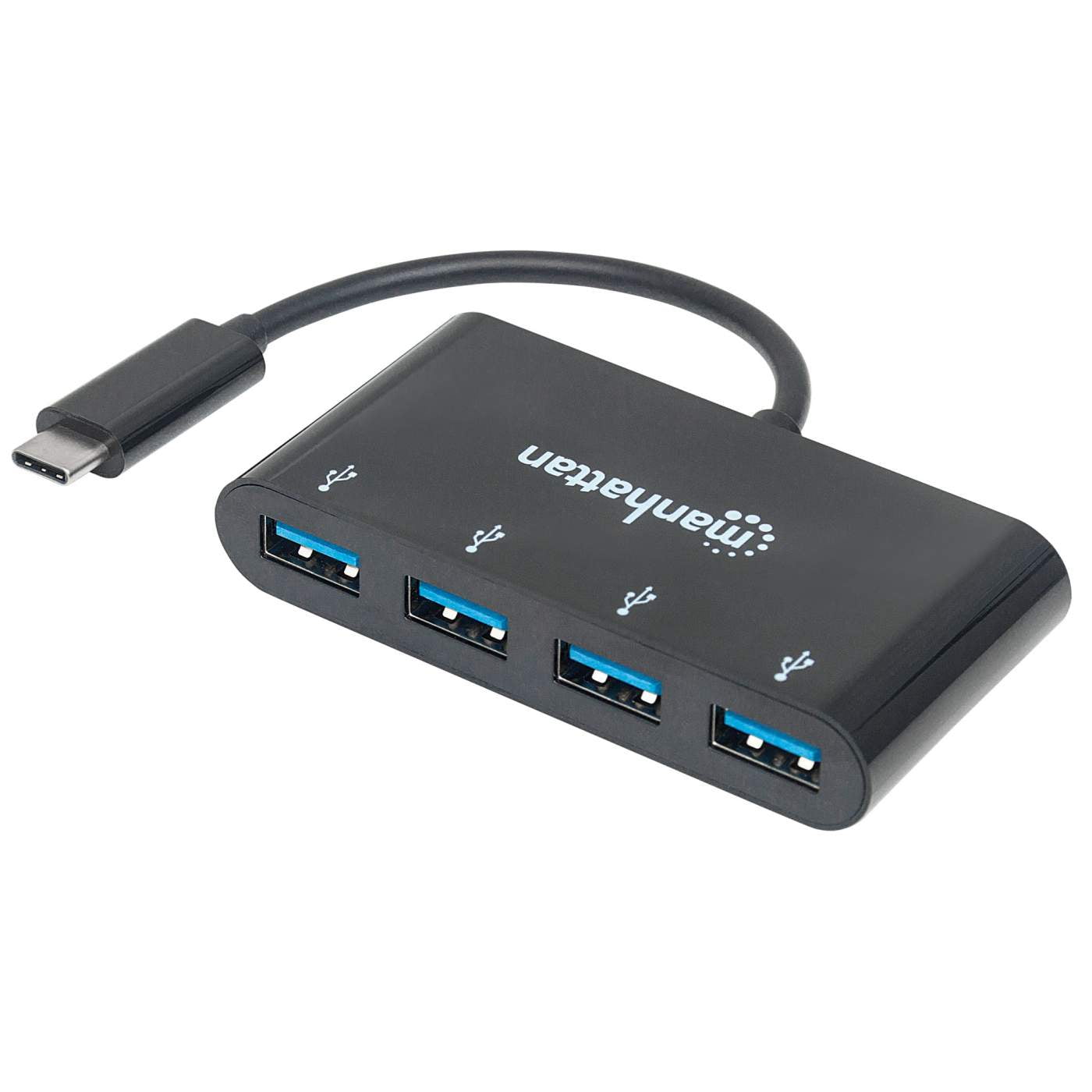 Manhattan 4-Port USB 3.2 Gen 1 Hub - USB-C Host Connector, 5 Gbps ...