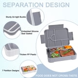 YUSS Bento Boxes，7 Compartments Lunch Container for Adults - Lunch ...