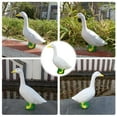 AOOOWER Geese Statue White Geese Figurine Ornament Desktop Animal ...