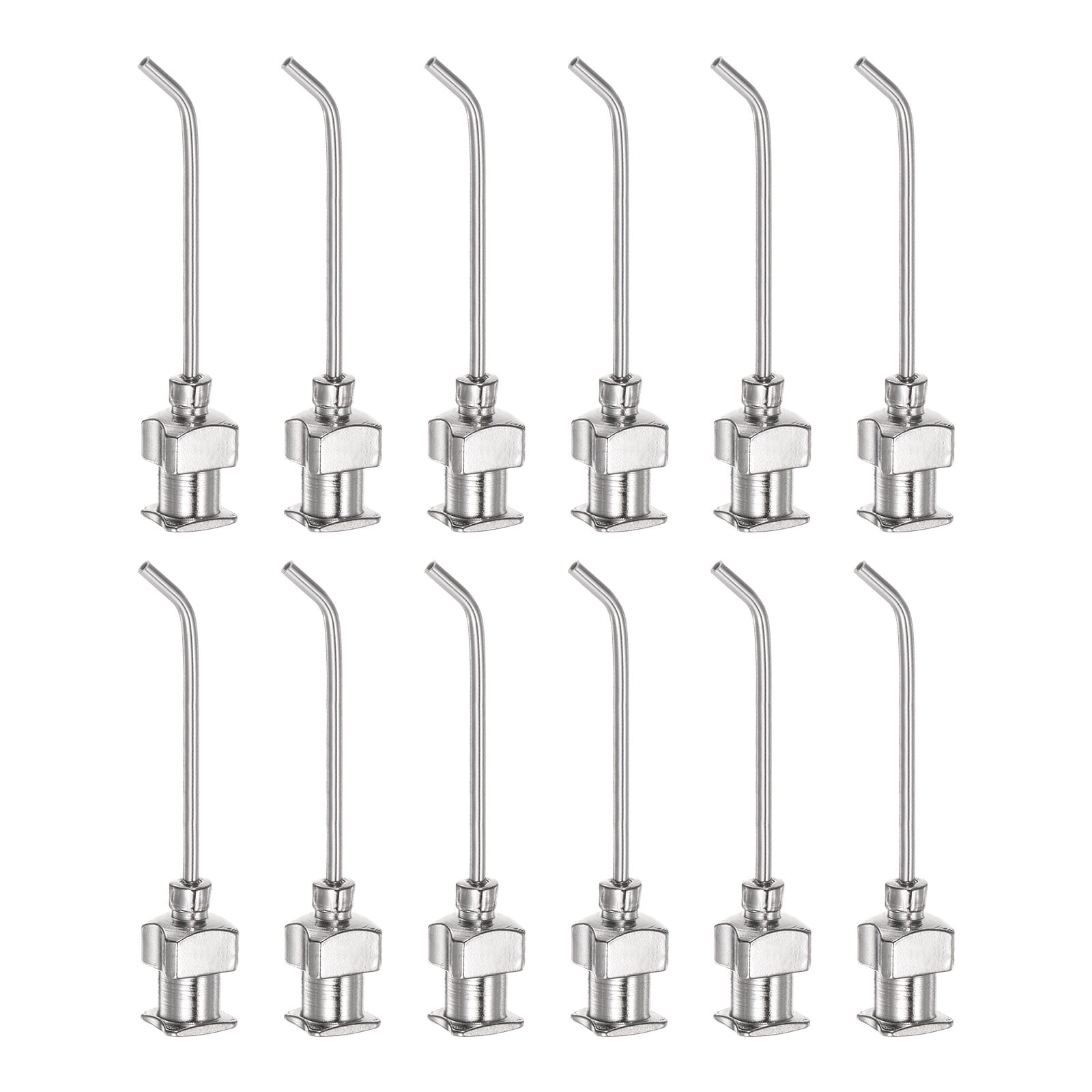 12pack Dispensing Needles, 18G 1" Stainless Steel Blunt Tip Bent ...