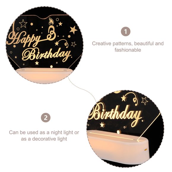 Light Up Happy Birthday Sign