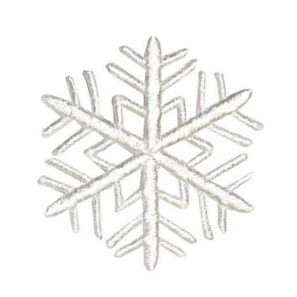 ID 8137 Snowflake Patch Winter Christmas Snow Ice Embroidered Iron-On ...