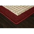 Mainstays Traditional Faux Sisal Border Red Indoor Accent Rug, 1'8"x2'6 ...