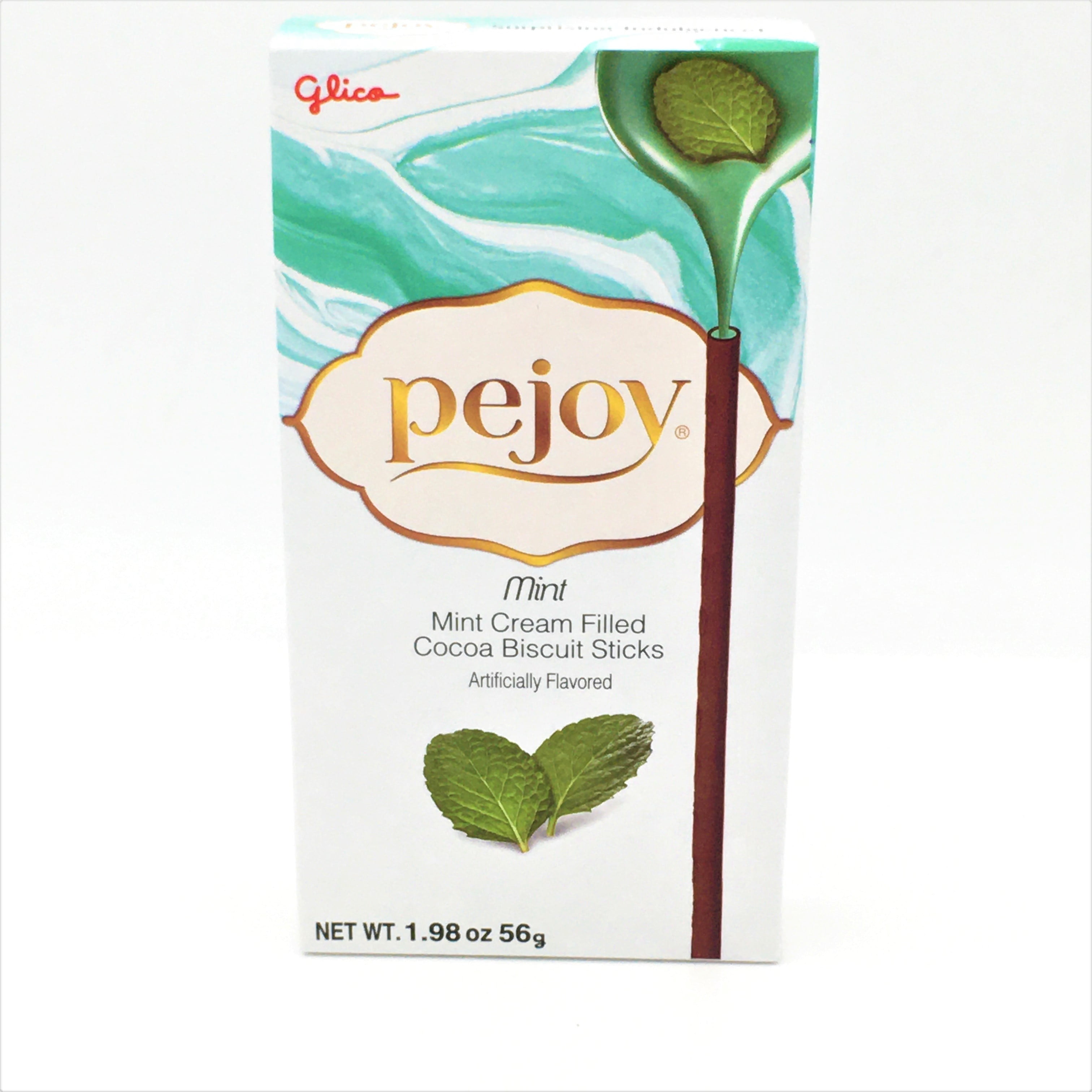 Glico Pejoy Mint Cream Filled Cocoa Biscuit Sticks 1.98oz/56g - Walmart.com