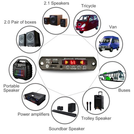 12V Wireless Calling Digital Tube 5.0 Lossless Mp4 High Definition ...