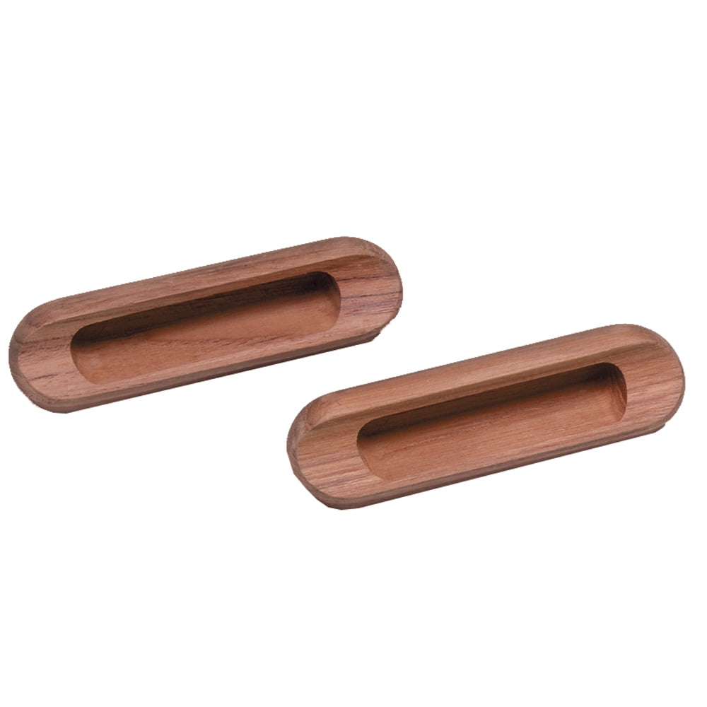 Click here for Whitecap Teak Oblong Drawer Pull - 4-1/16L - 2 Pac... prices