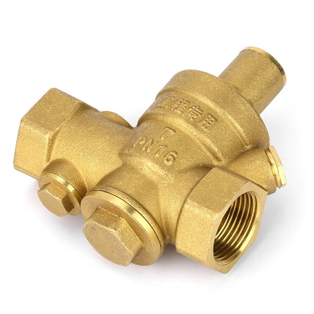 Brass Water Control Valve, Pressure Reducing Valve, With A Filter Net ...