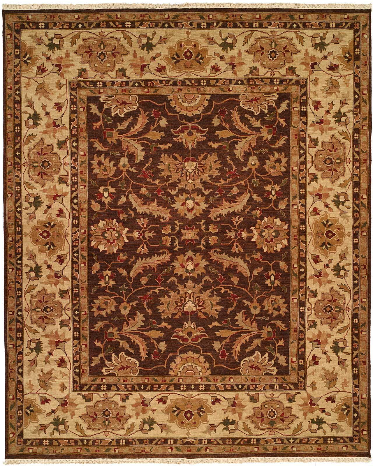 K2 Floor Style Soumak Brown/Ivory Hand Made Wool Area Rug - Walmart.com