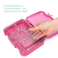 Navaris Bento Box - Adult Lunch Box with 6 Compartments and Removable ...