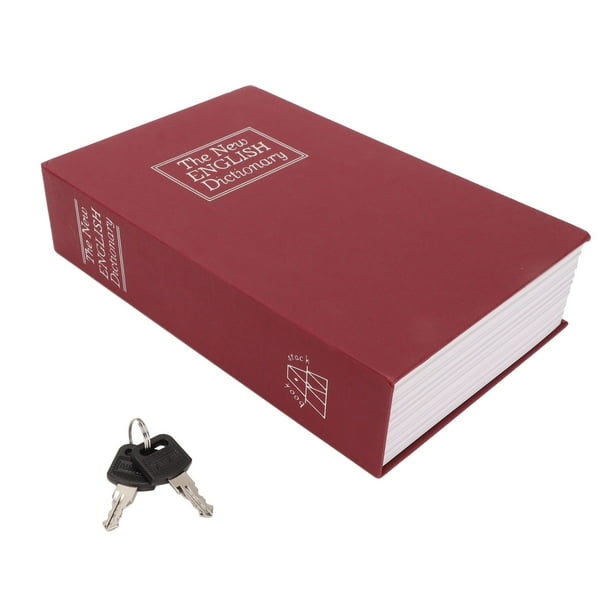 Book Safewith Key,Book Safe Stainless Steel Money Saver Savings Bankfor ...