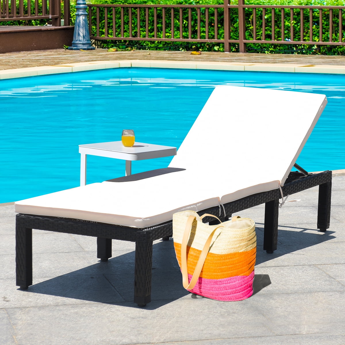 Click here for Costway Patio Rattan Lounge Chair Chaise Couch Cus... prices