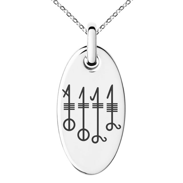 Stainless Steel Svefnthorn Volsungs Viking Norse Engraved Small Oval ...