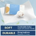 PoeticEHome Soft Dry & Wet Washcloths, 300ct Cotton Tissue Face Cloths ...