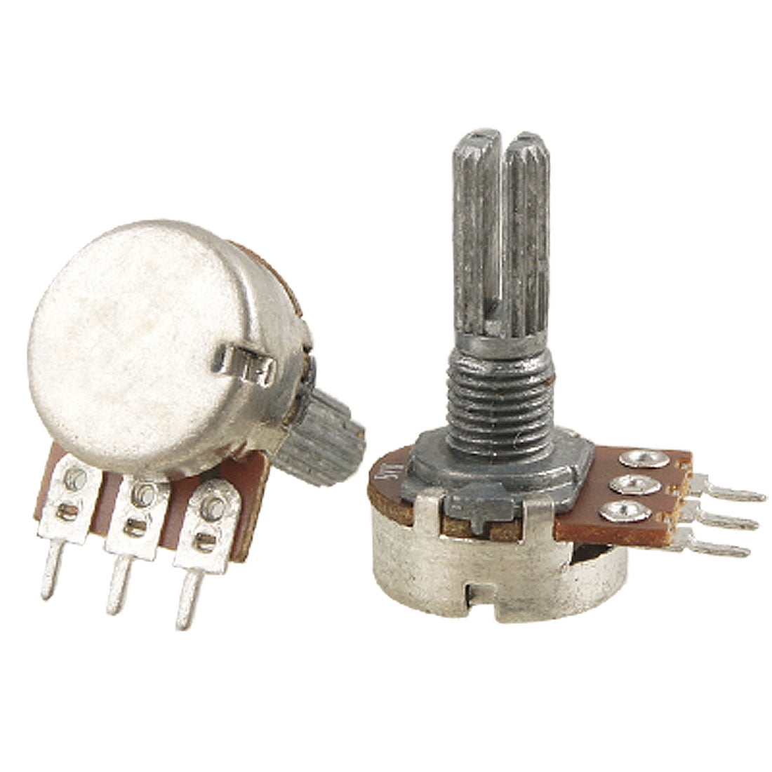 Unique Bargains 2 x B1K 1K OHM Linear Taper Rotary Potentiometers 1/2W ...