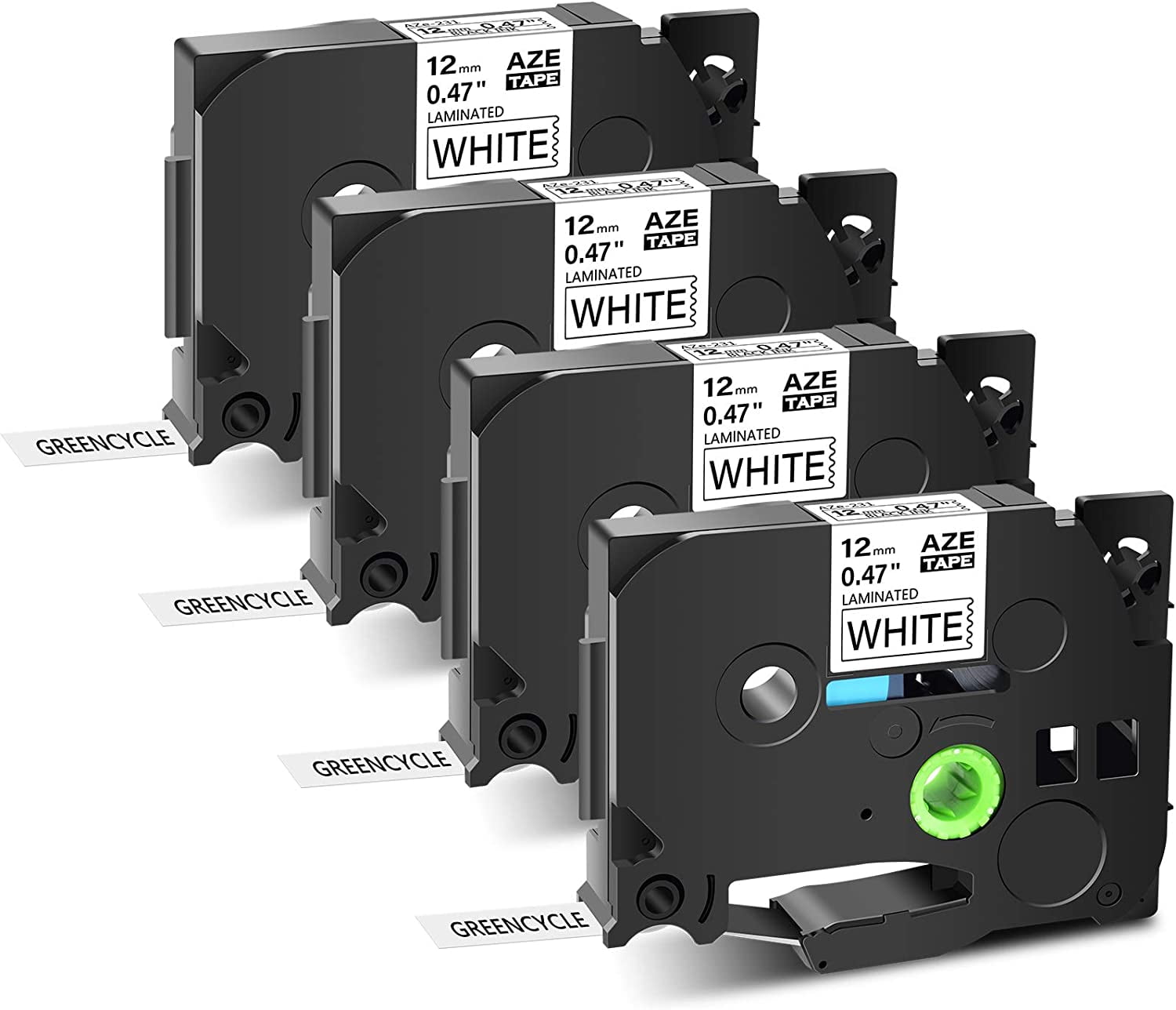 4 Pack Compatible for Brother P Touch TZe-231 AZE 231 TZ231 TZ-231 1/2 ...