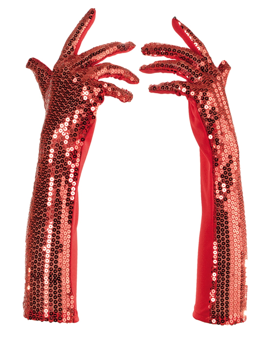 Red Sequined Long Fancy Adult Womens Flapper Costume Gloves - Walmart.com