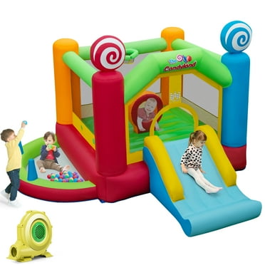 Gymax Inflatable Bounce House 3-in-1 Elephant Theme Inflatable Castle w ...