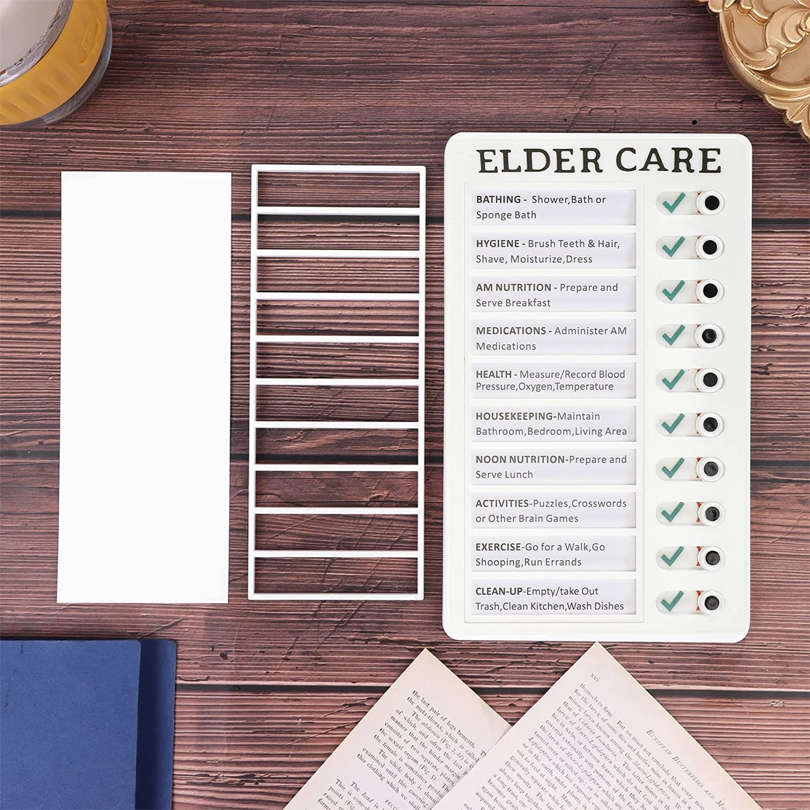 KINGBEST 2PC Memo Plastic Board Portable Removable Message Board RV ...