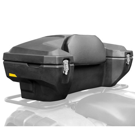 Lockable Hard-Side Rear ATV Storage Box with Padded Backrest - Walmart.com